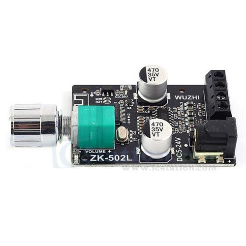 Modulshop - ZK-502L HiFi sztereó erősítő, Bluetooth 5.0, 2*50 W, 2-24 v
